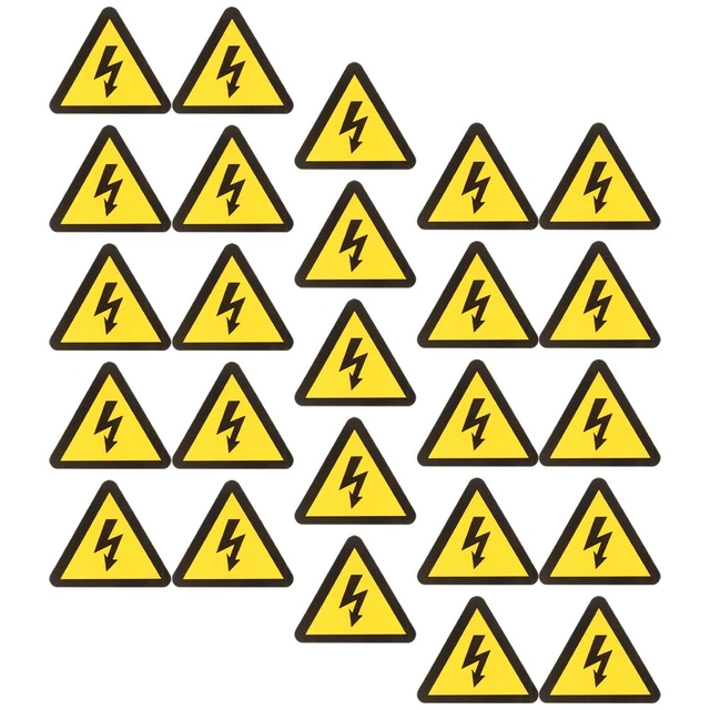 25 SHEETS SIGN High Voltage Warning Labels Electrical Panel Sticker £10 ...