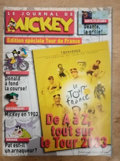 LE JOURNAL DE Mickey de A a Z tout sur le Tour 2003 | Bon état EUR 5,30 ...