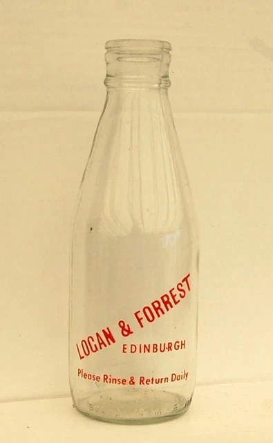 MILK BOTTLE : lovely old Logan & Forrest of Edinburgh : dairy £6.99 ...