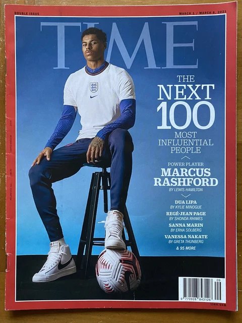 TIME MAGAZINE 2021 Marcus Rashford Dua Lipa The Next 100 Most ...