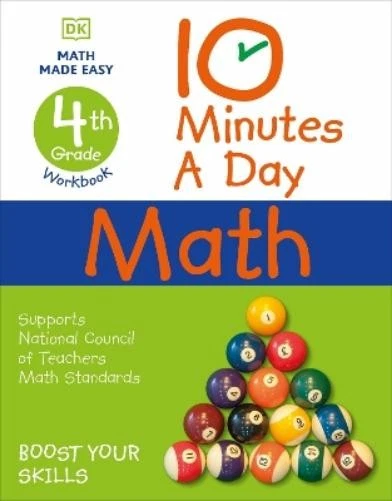 CAROL VORDERMAN 10 Minutes a Day Math, 4th Grade (Poche) DK 10-Minutes ...