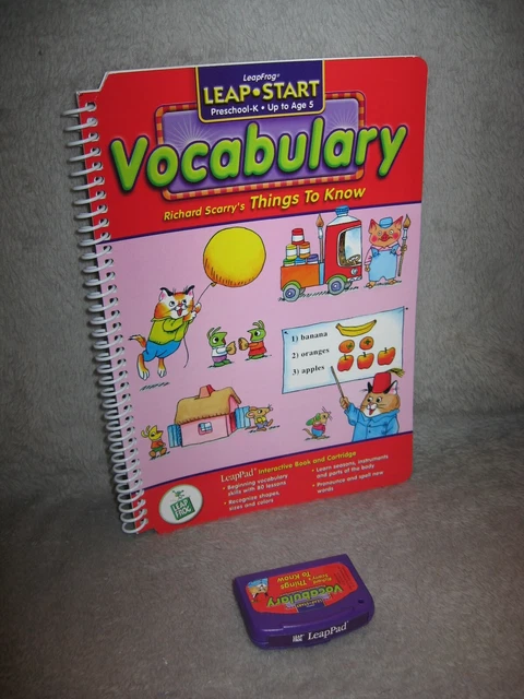 LEAPPAD GRADE K Richard Scarry Vocabulary Things to Know Book ...