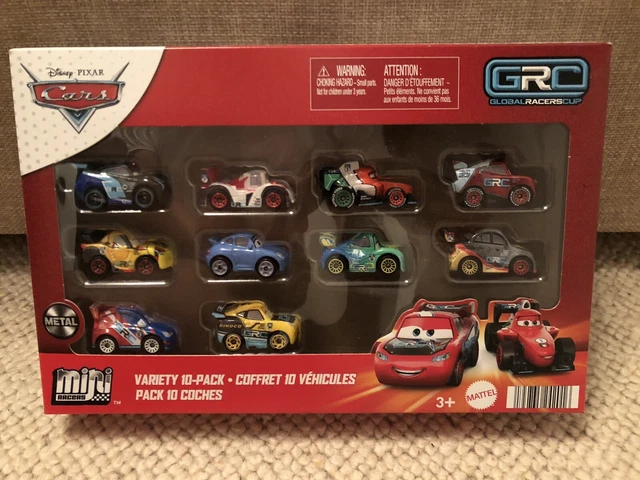 DISNEY PIXAR CARS Diecast Mini Racers 10 Pack GRC Global Racers Cup £49 ...
