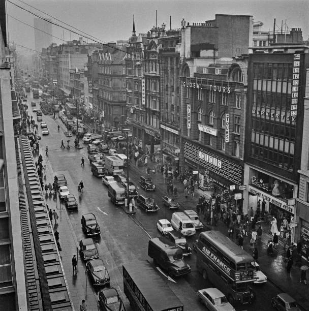 SHOPS ON OXFORD Street in central London UK 1965 OLD PHOTO $8.50 ...
