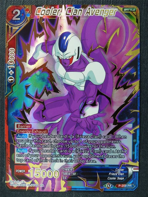 COOLER CLAN AVENGER Foil - Mythic Booster - Dragon Ball Super Card #43C ...