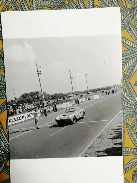 PHOTO FERRARI 250 GT LE MANS 24 heures 1960 ELDE Pierre NOBLET 6th ...