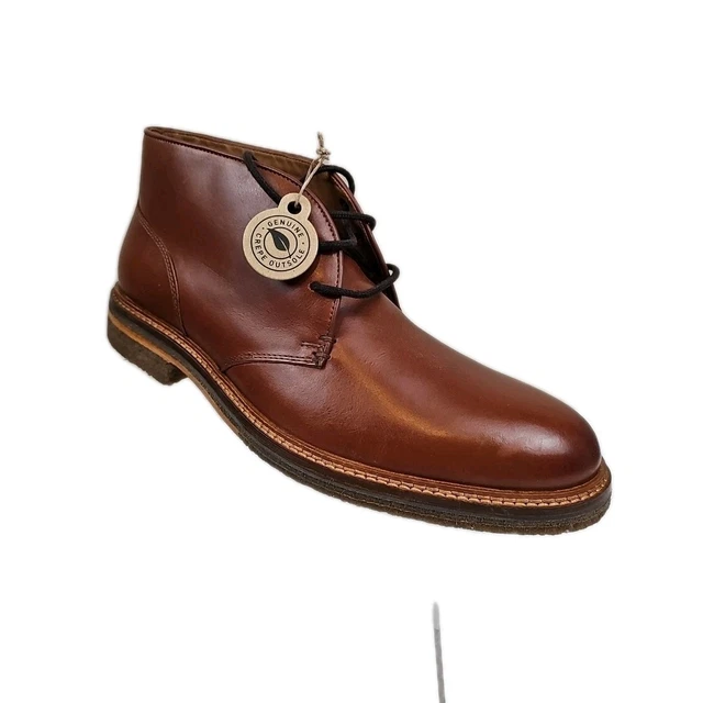 JOHNSTON & MURPHY Calder Leather Chukka Boots Crepe Sole Brown Mens 9.5 ...