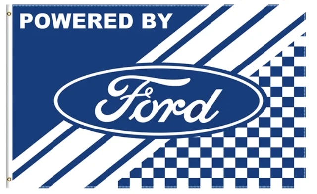 FORD MOTORSPORT &POWERED By Ford" Flag - 01FORD £9.99 - PicClick UK