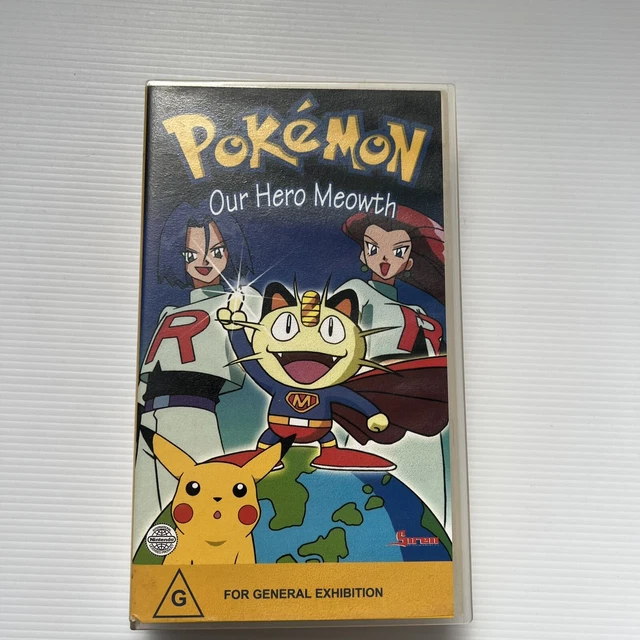 POKEMON: OUR HERO Meowth VHS Tape Movie Free Post $18.00 - PicClick AU