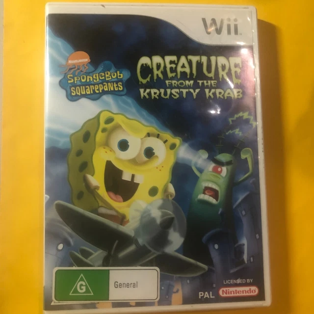 SPONGEBOB SQUAREPANTS CREATURE FROM THE KRUSTY KRAB - NINTENDO Wii GAME ...