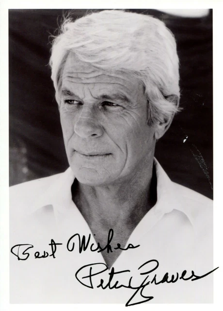 PHOTO ORIGINALE SIGNATURE preprint PETER GRAVES / Série Mission ...