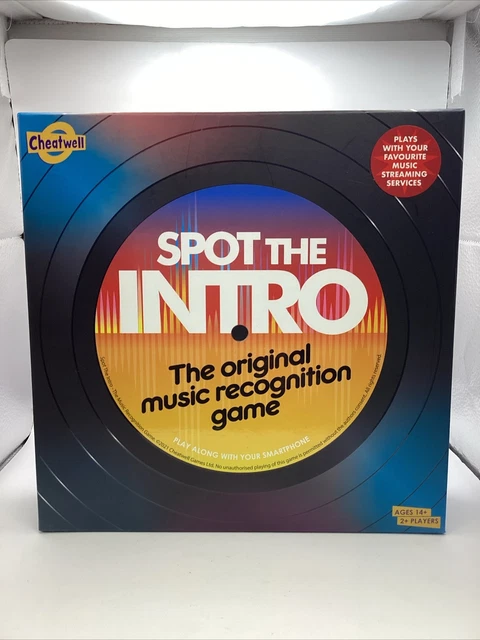 SPOT THE INTRO Game Play Music Recognition Board Game Cheatwell New ...