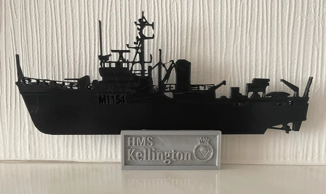ROYAL NAVY HMS Kellington Ton-Class Minesweeper silhouette, Veteran ... ROYAL NAVY HMS Kellington Ton-Class Minesweeper silhouette, Veteran ...