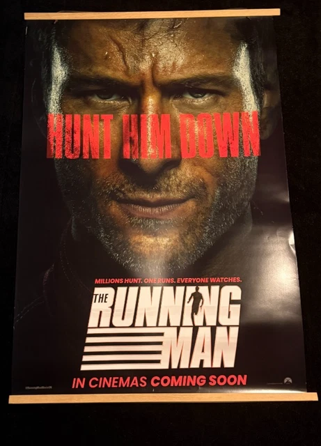 &THE RUNNING MAN 2025" Original Uk One Sheet Cinema Poster £10.80 ...