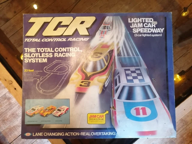 IDEAL TCR MK1 Lighted Jam Car Speedway Set CARS NEED NEW BRUSHES SEE ...
