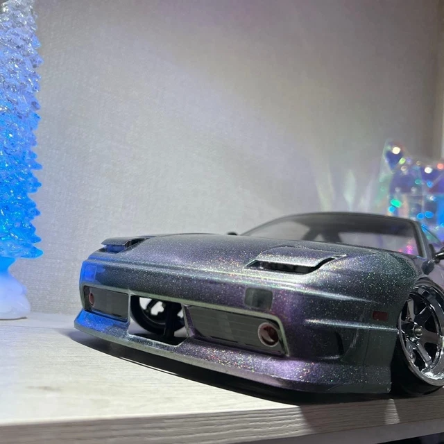 ABC HOBBY NISSAN 180SX Late Model RC Drift Car Body Majora Flake Body ...