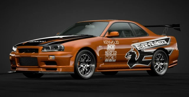 DECALSHOP 1/24 NISSAN Skyline GT-R R34 Need for Speed Serie Full Decal ...