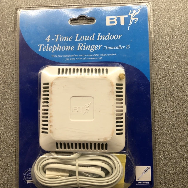 BT 4-TONE LOUD Indoor Telephone Ringer (Tonecaller 2) Standard BT plug ...