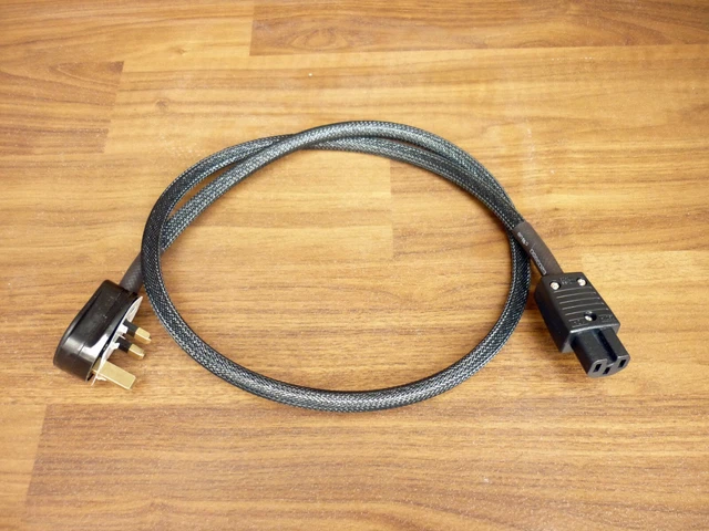 HIFI MAINS POWER Cable Shielded Fits Cyrus Rega Rotel Arcam 0.5 meter ...