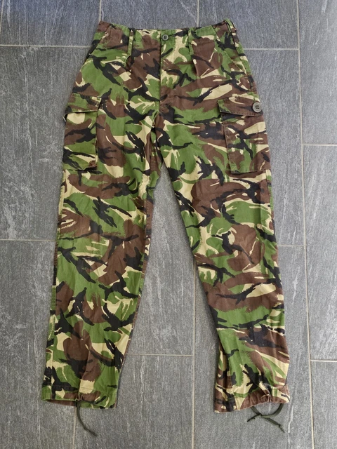 GREEN WOODLAND DPM lightweight Camouflage Army Combat Trousers Size 85 ...