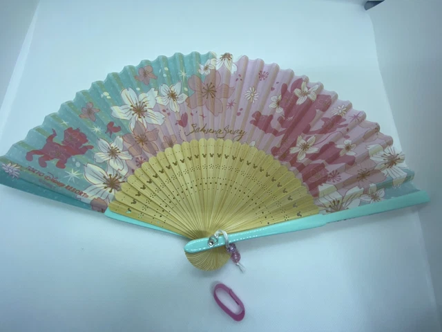 MINNIE FOLDING FAN Sakura Pink Sensu Tokyo Disney Resort Japan £28.79 ...