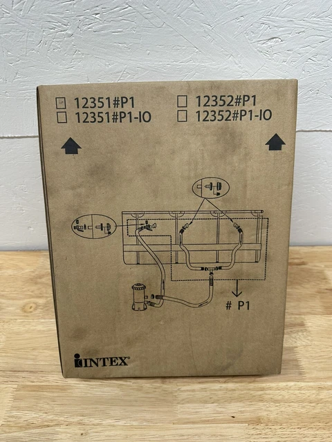 INTEX 12351 #P1 Above Ground Swimming Pool Inlet / Outlet Hose Kit New ... INTEX 12351 #P1 Above Ground Swimming Pool Inlet / Outlet Hose Kit New ...
