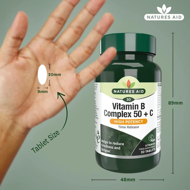 VITAMIN B COMPLEX 50 + C - High Strength B Vitamins with Vitamin C ...