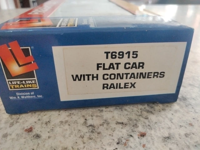 MODEL TRAINS LIFE Like HO Scale Flat Car Containers railex new sds ...