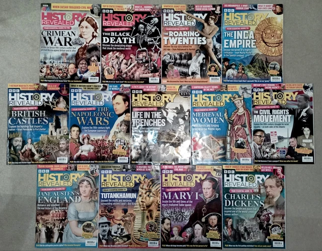 Bundle 13 X Bbc History Revealed Magazine 2023 Complet Eur 56 47