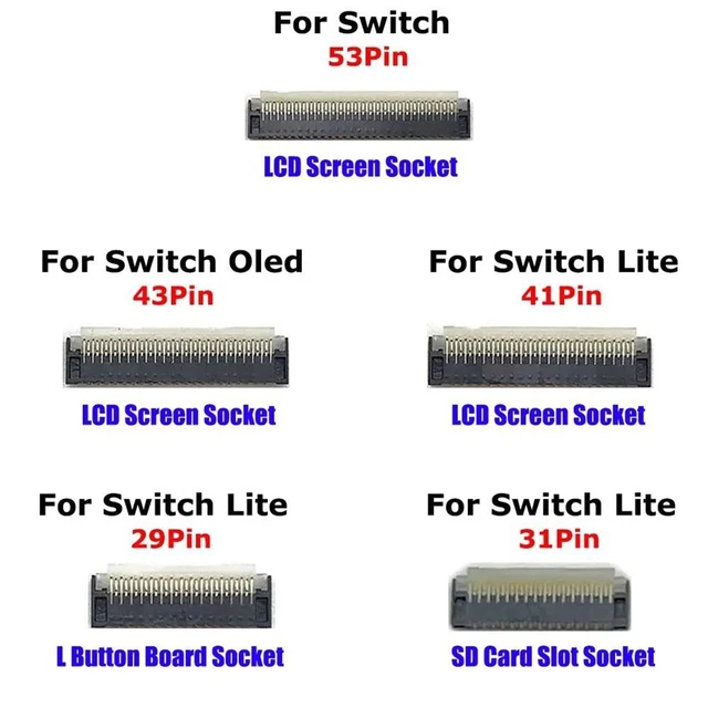 ORIGINAL CONTACT SOCKET Repairing LCD Screen Socket Button Board Socket ...