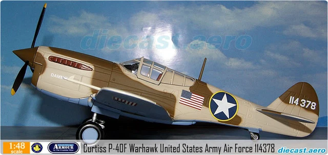 **RARE** CURTISS P-40F Warhawk United States Army Air Force 114378 ...