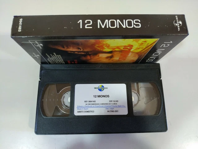12 MONKEYS BRUCE Willis Brad Pitt Madeleine Stowe - VHS Tape Spanish 3T ...