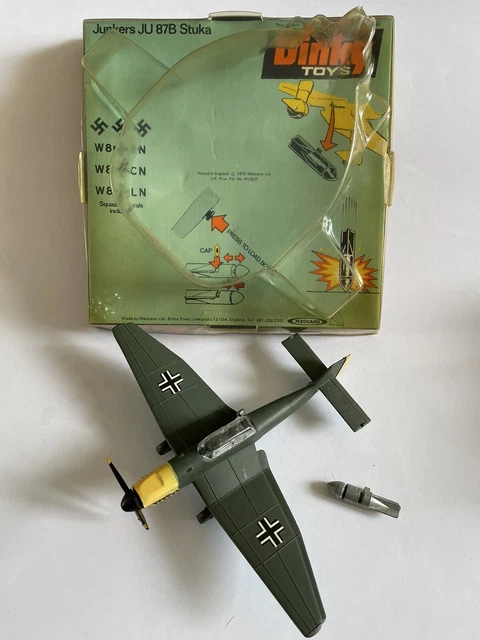 DIECAST DINKY TOYS Luftwaffe Junkers Ju-87 Stuka Zweiter Weltkrieg ...