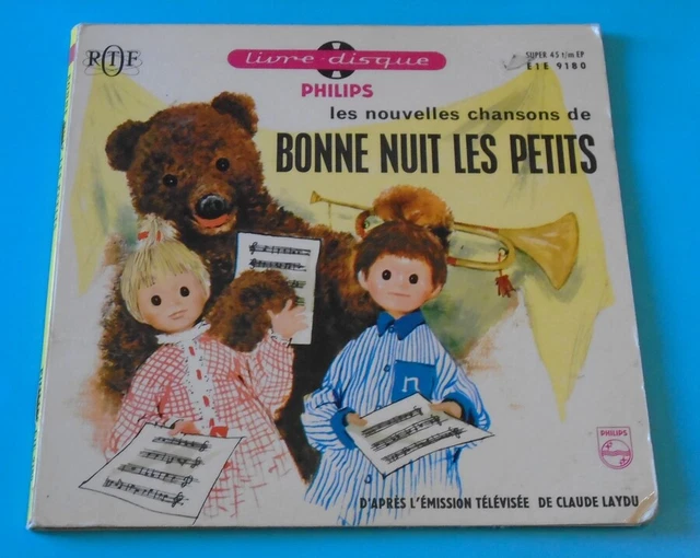 * 45T livre disque BONNE NUIT LES PETITS ORTF télé claude laydu ...