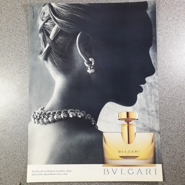 BVLGARI WOMENS PERFUME Original 1994 Paper Magazine Advert £5.90 ...
