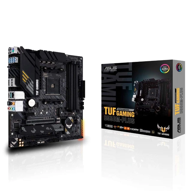 ASUS TUF GAMING B550M-PLUS AMD Ryzen 5000 Series Mother Board B550 mATX ...