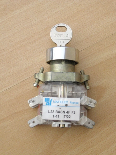 MAFELEC L22 BASN 4F F2 , bouton poussoir à clé,commutateur interrupteur ...