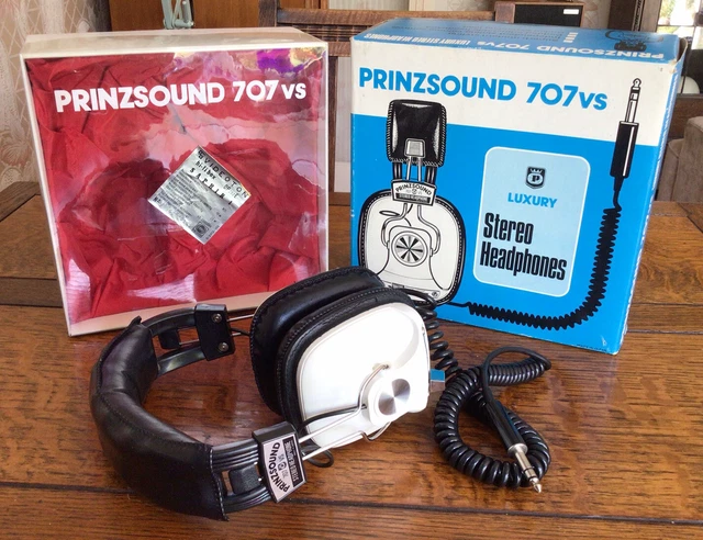 VINTAGE PRINZSOUND 707VS Luxury Padded Over Ear Stereo Headphones Made ...