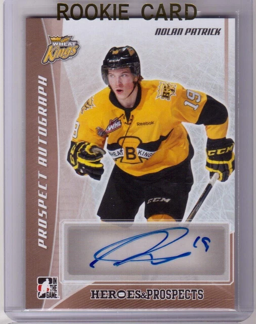 NOLAN PATRICK 16/17 Leaf Heroes Prospects bronze recrue auto-signé EUR ...