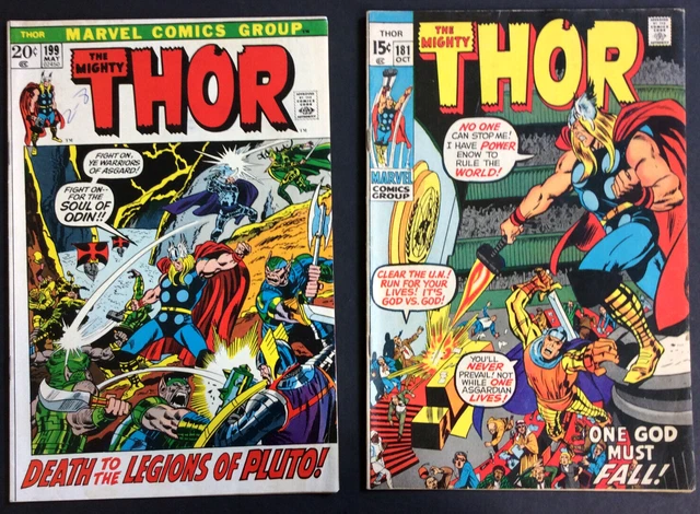 THOR 181, 199 1st Ego Prime, John Buscema, Neal Adams, Ragnarök Eve ...