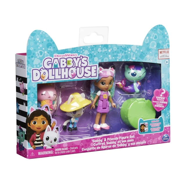 GABBY'S DOLLHOUSE, SET Amici, con Bambola di Gabby Arcobaleno, 3 ...