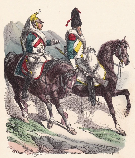RÉGIMENT DRAGONS SAPEUR Napoléon Bonaparte Premier Empire Dragoon ...