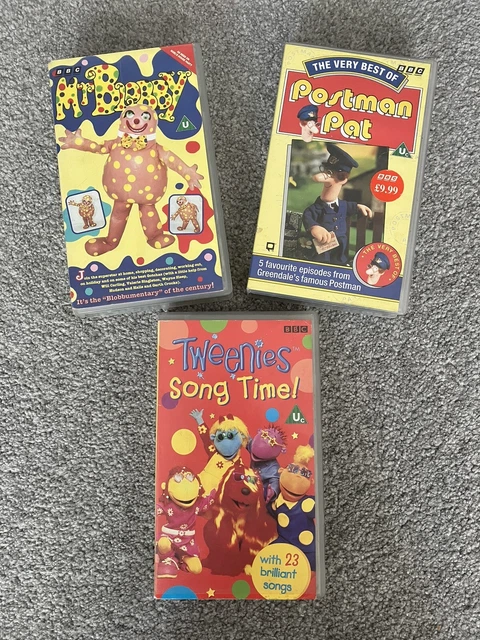 MR BLOBBY, 1993, BBC Vhs Video - Postman Pat - Tweenies Song Time - 1 ...