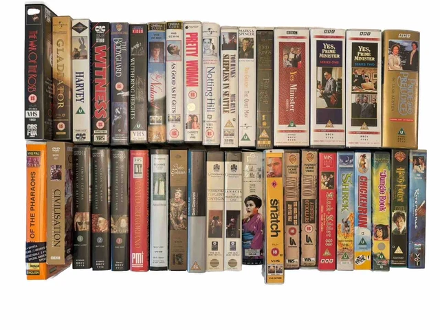 42 CLASSIC VHS Films - Yes Prime Minister, Western, Thrillers, Opera ...
