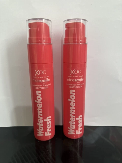 NICESMILE BUNDLE FLAVOURED TOOTHPASTE X2 Watermelon Fresh VEGAN £5.49 ...