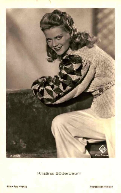 CARTOLINA FORMATO PICCOLO Attrice Kristina Soderbaum - Non Viaggiata ...