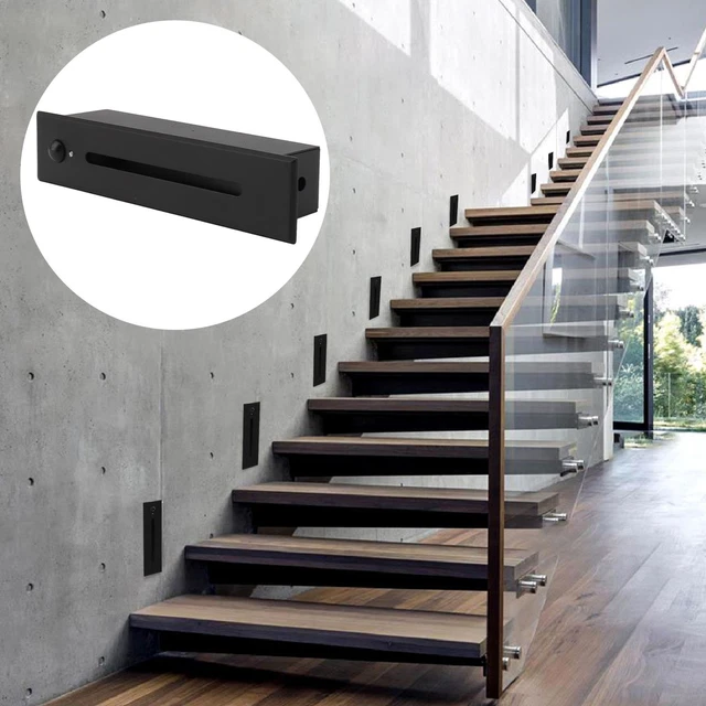 LED STAIR LIGHT 4000K Motion Sensor Step Light Embedded Corner Wall ...