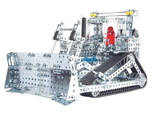 MEGA BULLDOZER DIGGER Eitech Metal Building Construction Toy Set C19 ...