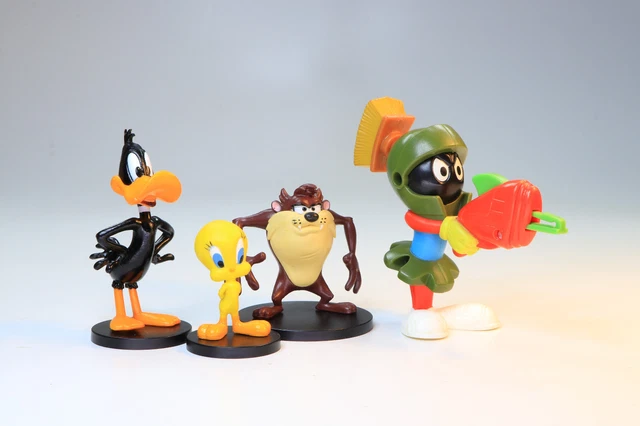 WARNER BROS FIGURINE Donald Duck Taz Marvin Martian Tweety Vintage 90's ...