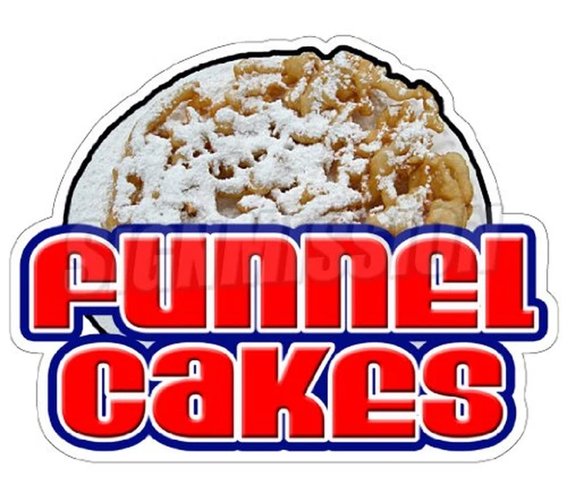 FUNNEL CAKES CONCESSION Decal sign cake trailer signs, 36" 36" £55.65 ...